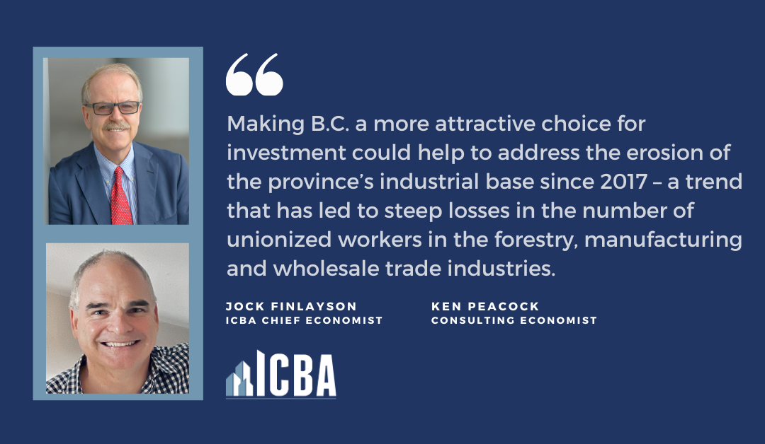 ICBA OP/ED: B.C. unions lose ground in the workplace but gain leverage ...